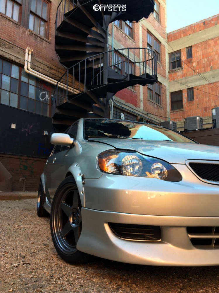 2003 Toyota Corolla with 18x9 12 Kansei Knp and 235/40R18 Nitto Motivo ...