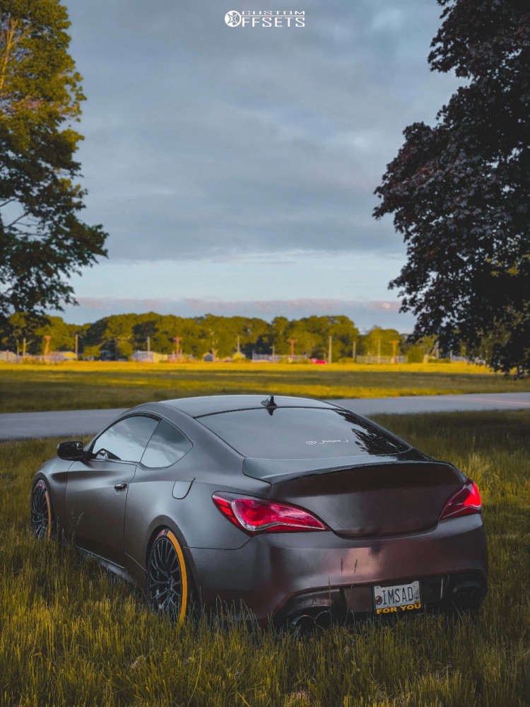 2012 Hyundai Genesis Coupe with 19x9.5 20 Advanti Racing Fastoso and ...