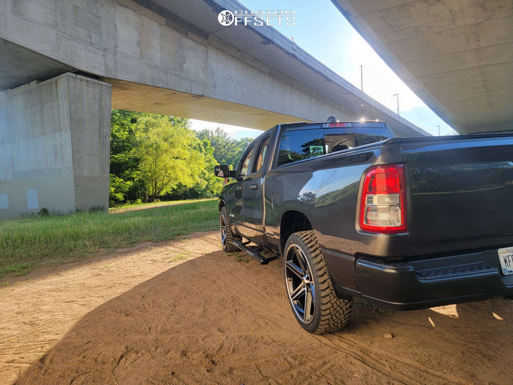 2019 Ram 1500 with 24x10 24 Eclipse Replica 248 and 35/11.5R24 Atturo ...
