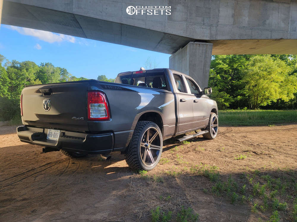 2019 Ram 1500 with 24x10 24 Eclipse Replica 248 and 35/11.5R24 Atturo ...