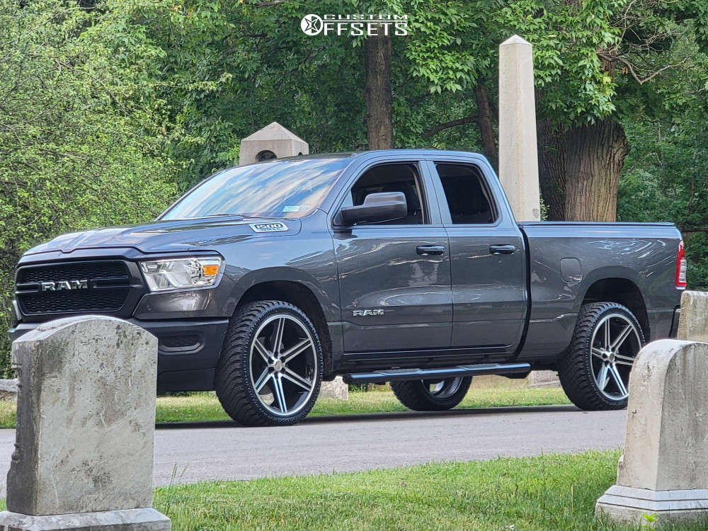 2019 Ram 1500 with 24x10 24 Eclipse Replica 248 and 35/11.5R24 Atturo ...