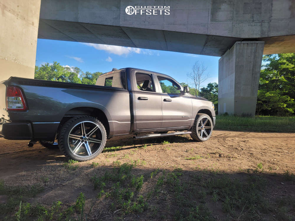 2019 Ram 1500 with 24x10 24 Eclipse Replica 248 and 35/11.5R24 Atturo ...