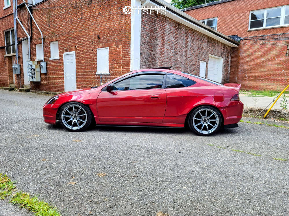 2002 Acura RSX with 18x9.5 15 Enkei Ts9 and 255/35R18 Hankook Ventus ...