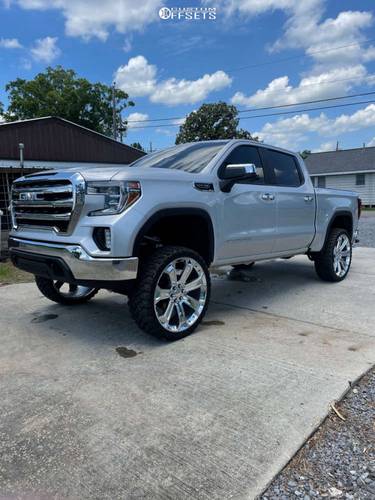 2020 GMC Sierra 1500 with 26x10 31 Reps G06 and 35/13.5R26 Comforser ...