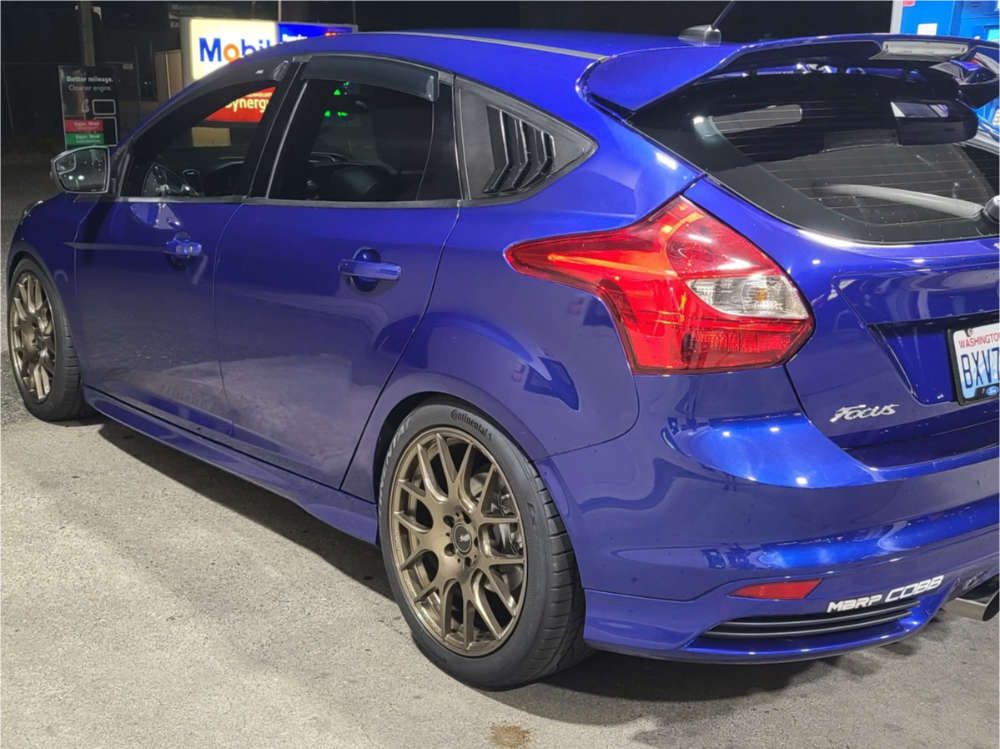 2014 Ford Focus Wheel Offset Tucked Coilovers | 1776786 | Custom Offsets