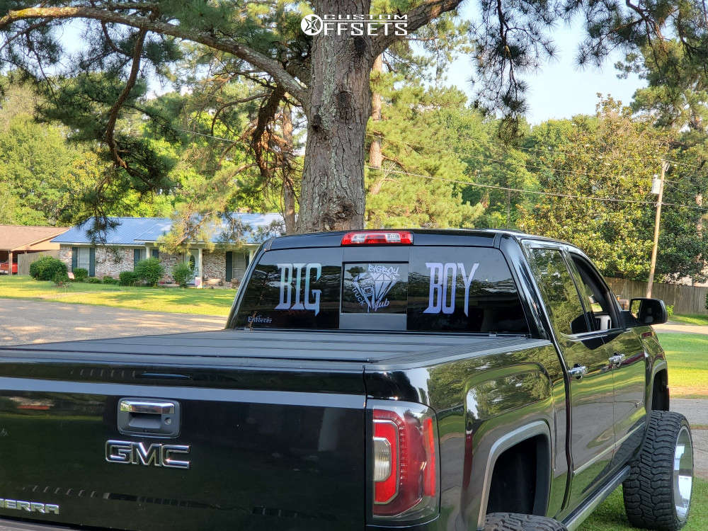 2017 GMC Sierra 1500 with 24x12 -57 Vision Spyder and 33/12.5R24 ...