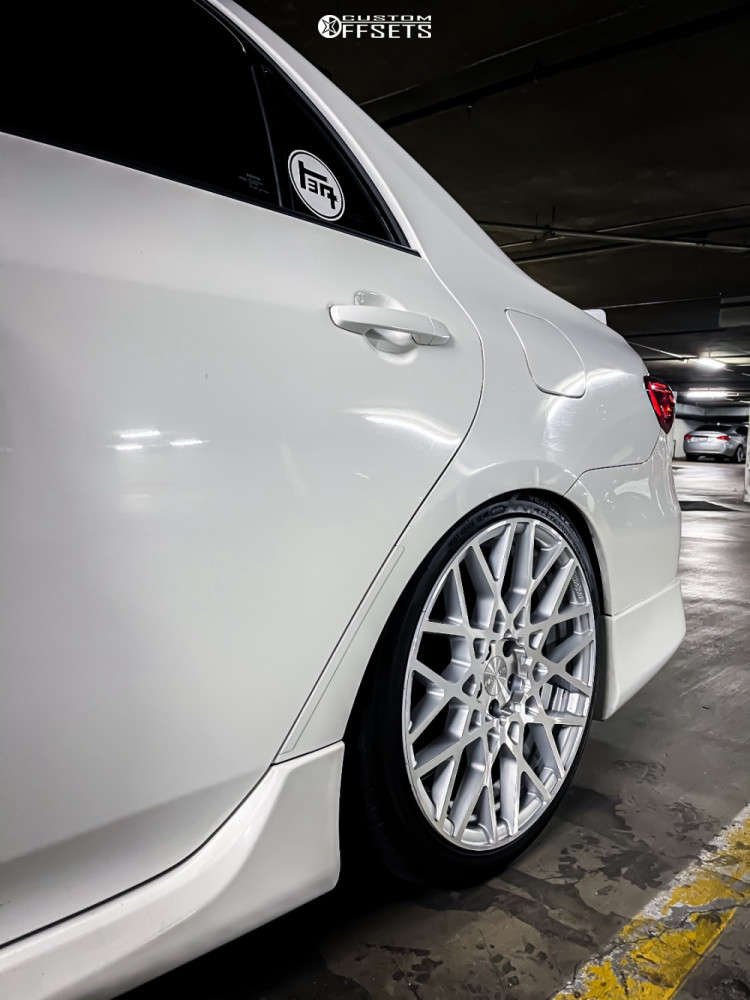 2012 Toyota Corolla with 18x8.5 35 Rotiform Blq and 225/40R18 Yokohama ...