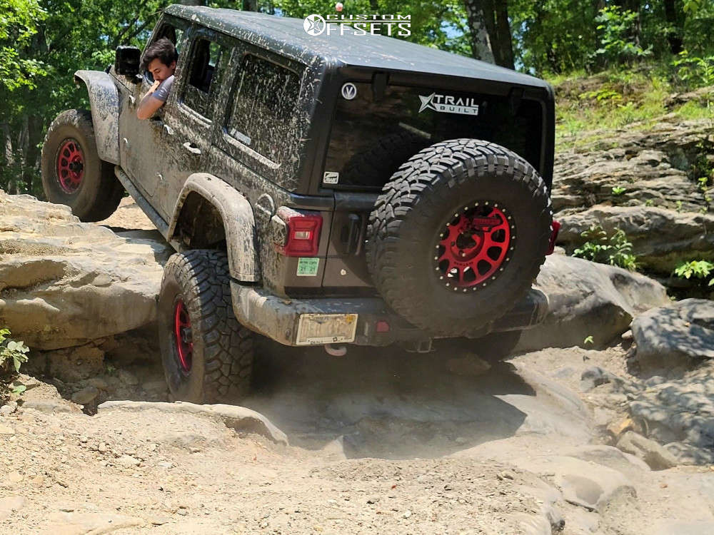 2018 Jeep Wrangler with 17x8.5 -0 Method Mr305 and 37/12.5R17 General ...