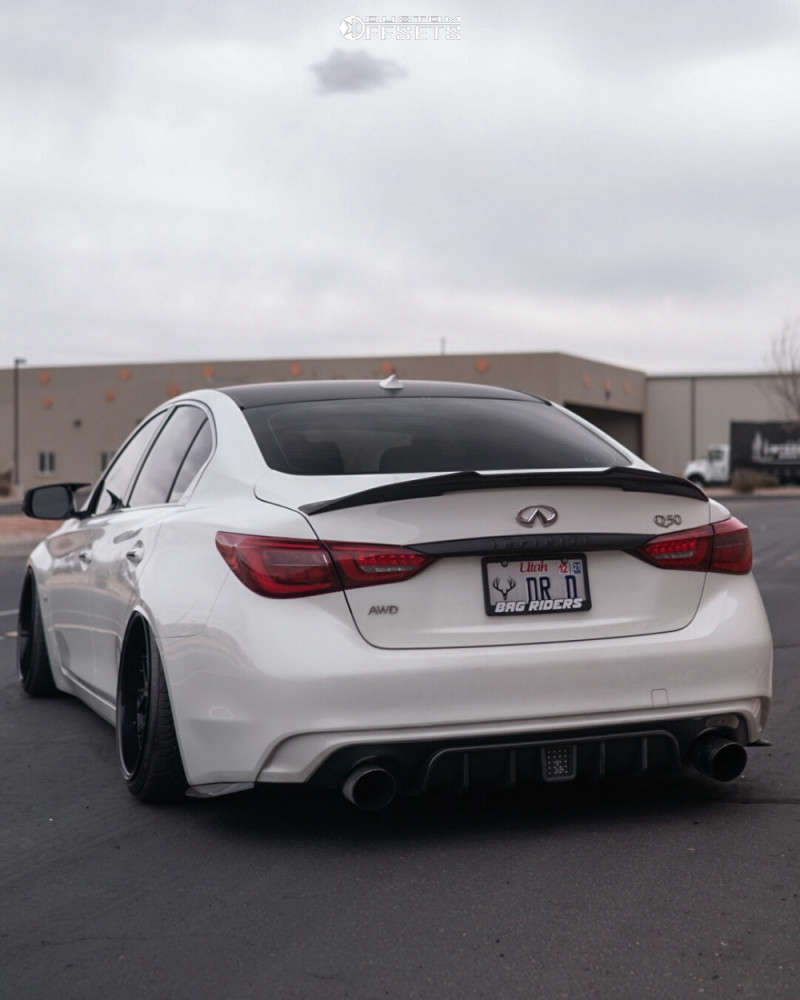 2018 INFINITI Q50 with 19x10.5 22 ESR Cs11 and 245/35R19 Federal SS595 ...