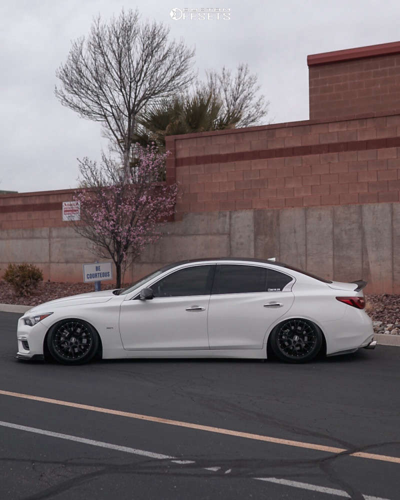 2018 INFINITI Q50 with 19x10.5 22 ESR Cs11 and 245/35R19 Federal SS595 ...