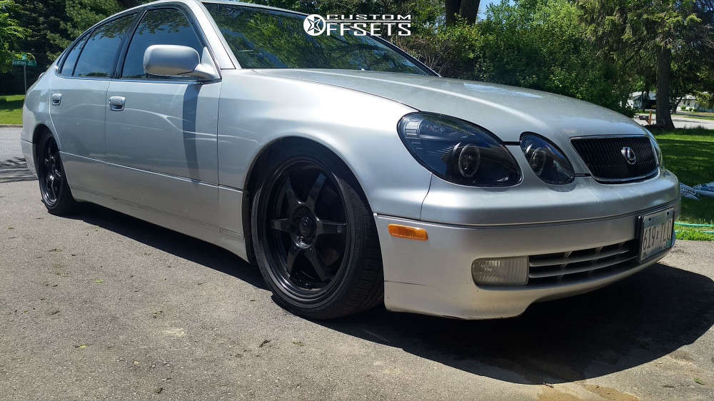 1998 Lexus GS400 with 18x8 45 Konig Backbone and 235/45R18 Goodyear ...