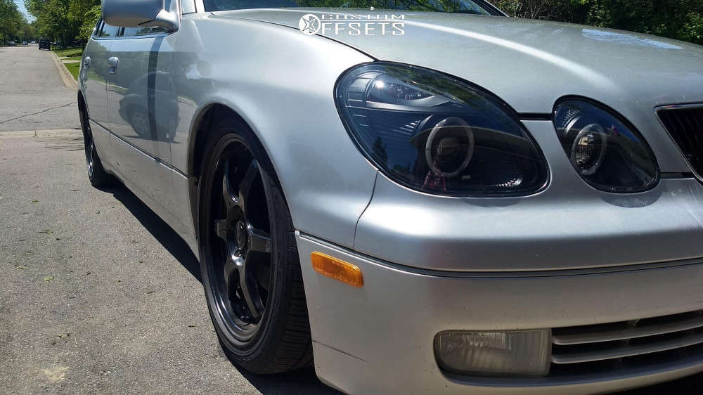 1998 Lexus GS400 with 18x8 45 Konig Backbone and 235/45R18 Goodyear ...