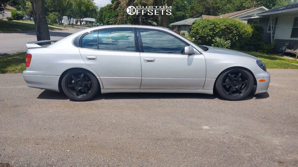1998 Lexus GS400 with 18x8 45 Konig Backbone and 235/45R18 Goodyear ...