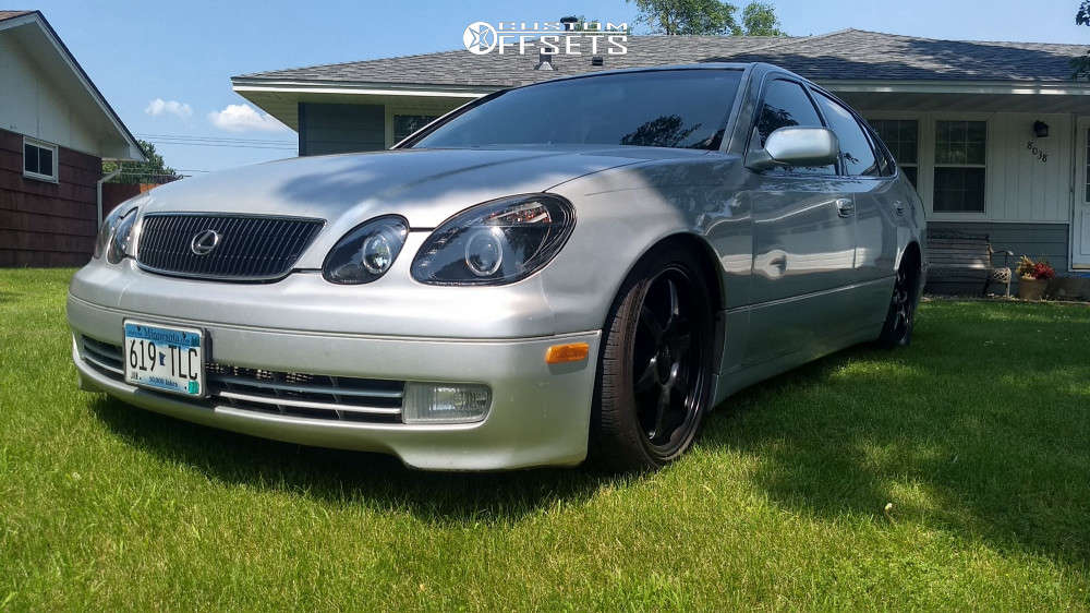 1998 Lexus GS400 with 18x8 45 Konig Backbone and 235/45R18 Goodyear ...