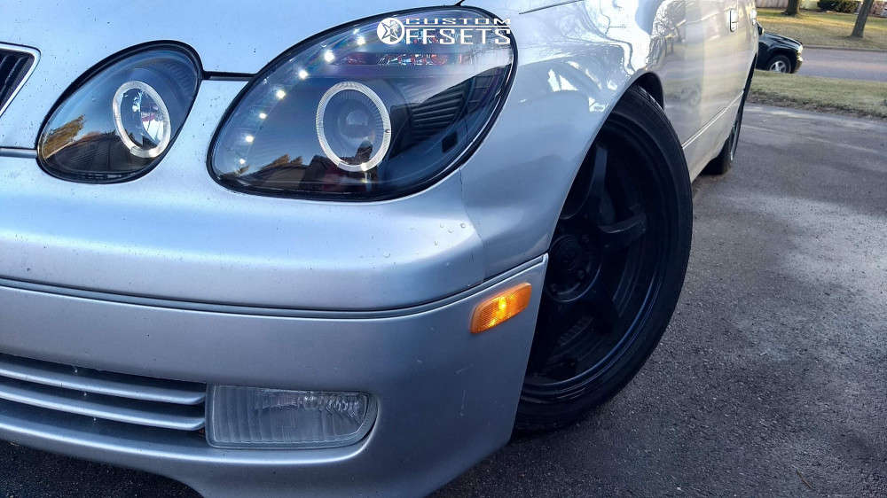 1998 Lexus GS400 with 18x8 45 Konig Backbone and 235/45R18 Goodyear ...