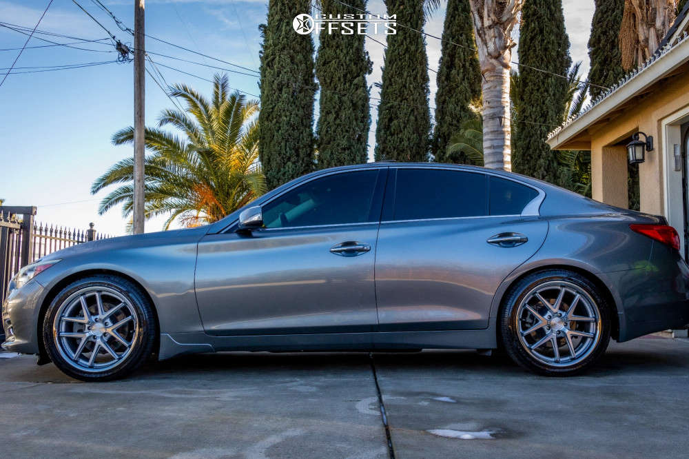 2014 Infiniti Q50 Wheel Offset Poke Stock | 1778276 | Custom Offsets