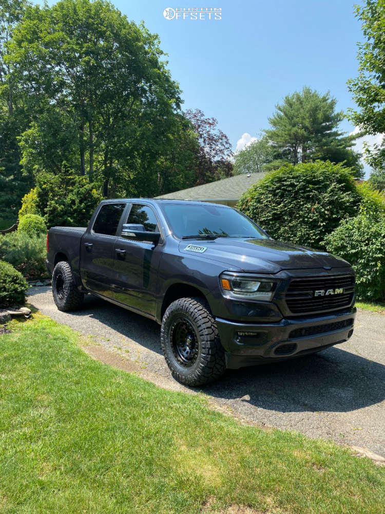 2020 Ram 1500 with 18x9 1 Fuel Zephyr and 35/12.5R18 Nitto Ridge ...