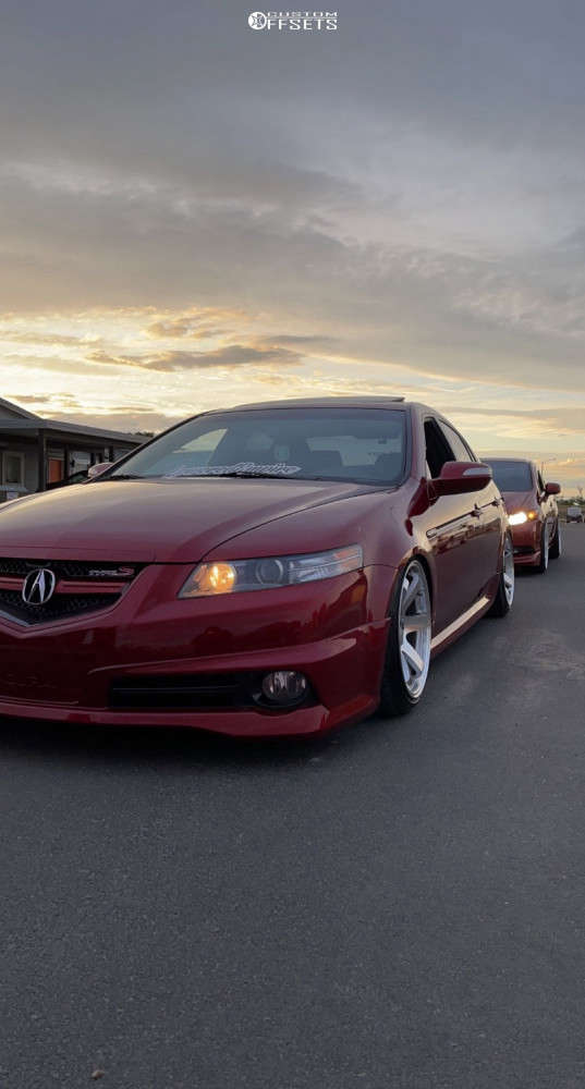 2007 Acura TL with 18x9.5 30 JNC Jnc014 and 225/40R18 Delinte Dh2 and ...