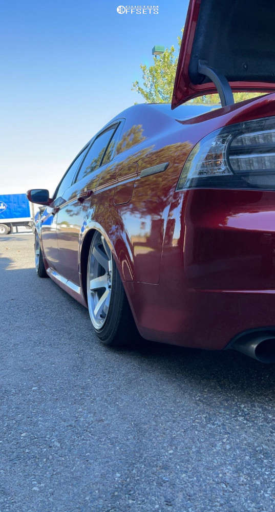 2007 Acura TL with 18x9.5 30 JNC Jnc014 and 225/40R18 Delinte Dh2 and ...