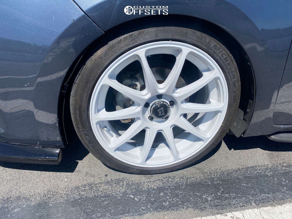 2014 Toyota Corolla with 18x9.5 35 Motegi Mr152 and 225/40R18 ...