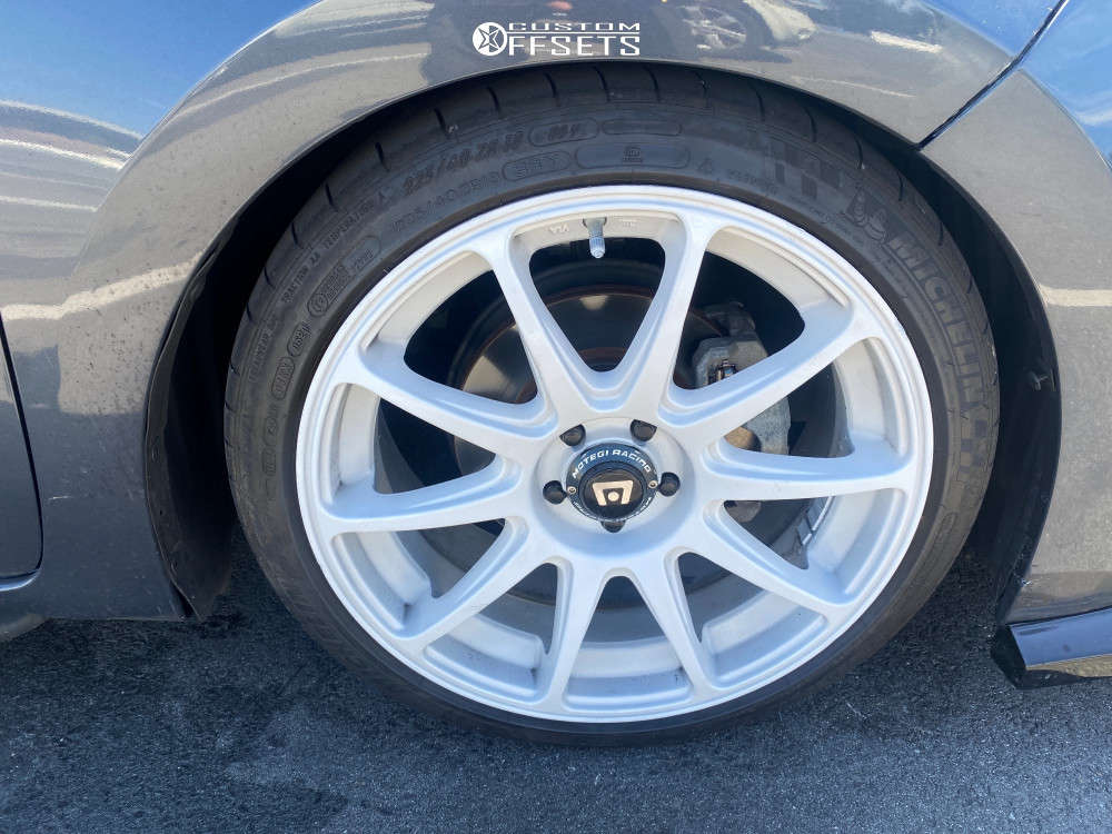 2014 Toyota Corolla with 18x9.5 35 Motegi Mr152 and 225/40R18 ...