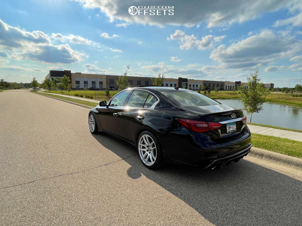 2018 Infiniti Q50 with 19x8.5 30 ESR Cs8 and 235/40R19 Michelin Pilot ...