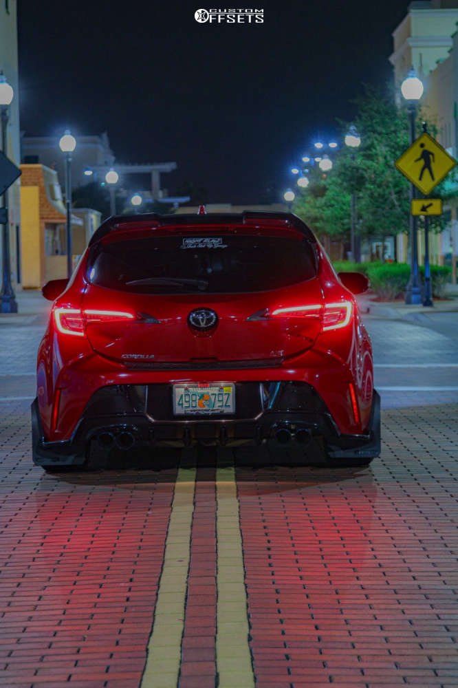 2021 Toyota Corolla with 18x9.5 35 AVID1 AV20 and 225/35R18 Federal ...