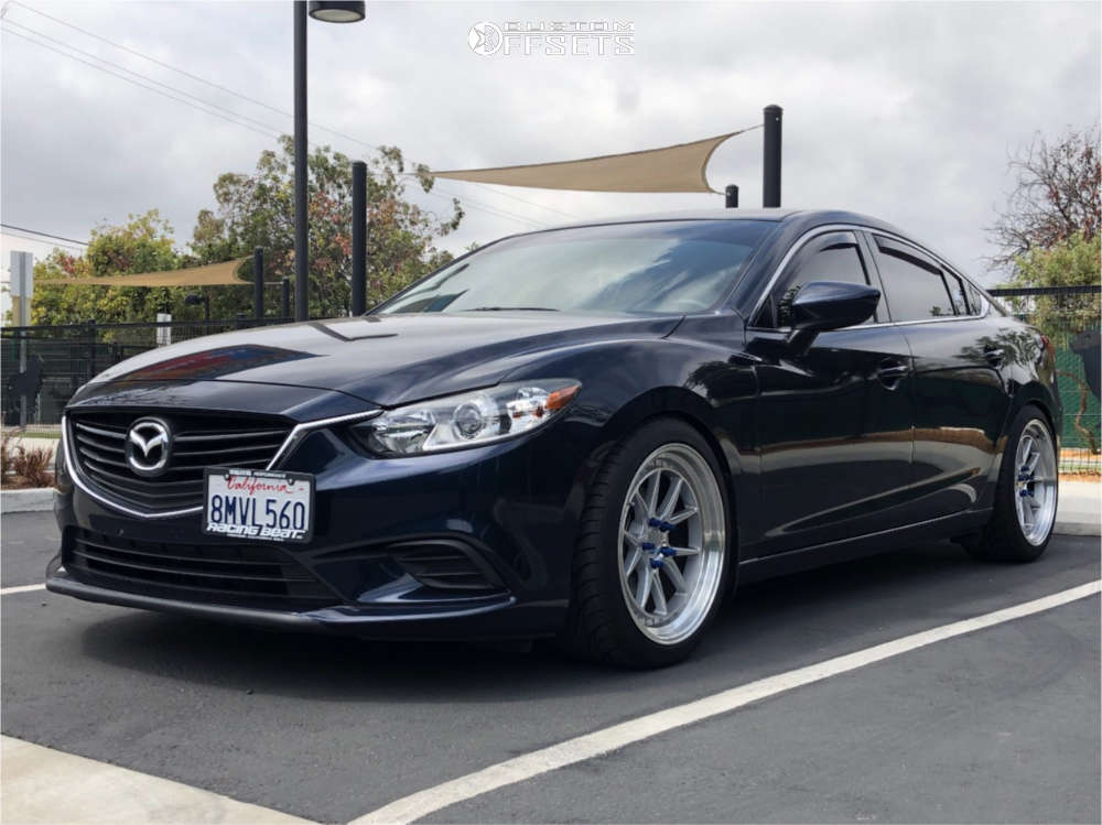 2016 Mazda 6 with 19x9.5 30 Aodhan Ds08 and 245/40R19 Federal SS595 and ...