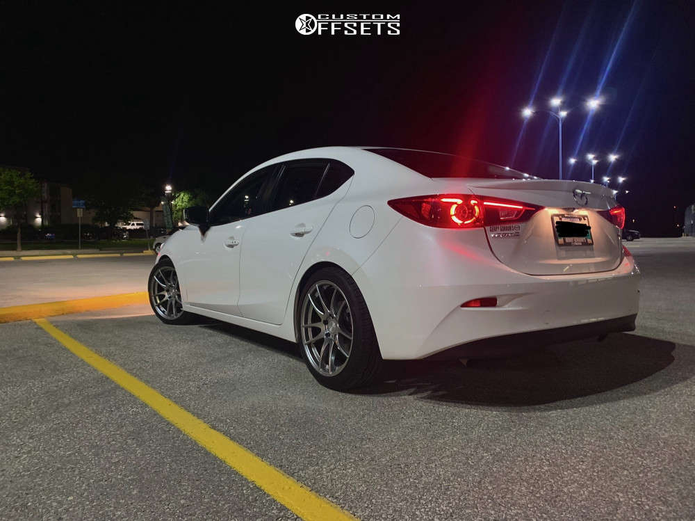 2016 Mazda 3 with 18x8.5 35 AVID1 AV32 and 235/40R18 Toyo Tires Extensa ...