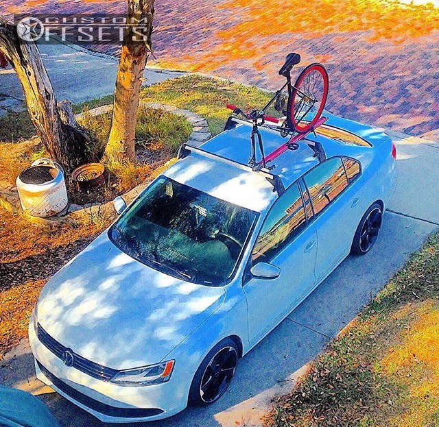 2014 Volkswagen Jetta with 18x8.5 35 Alzor 628 and 215/35R18 Capitol ...