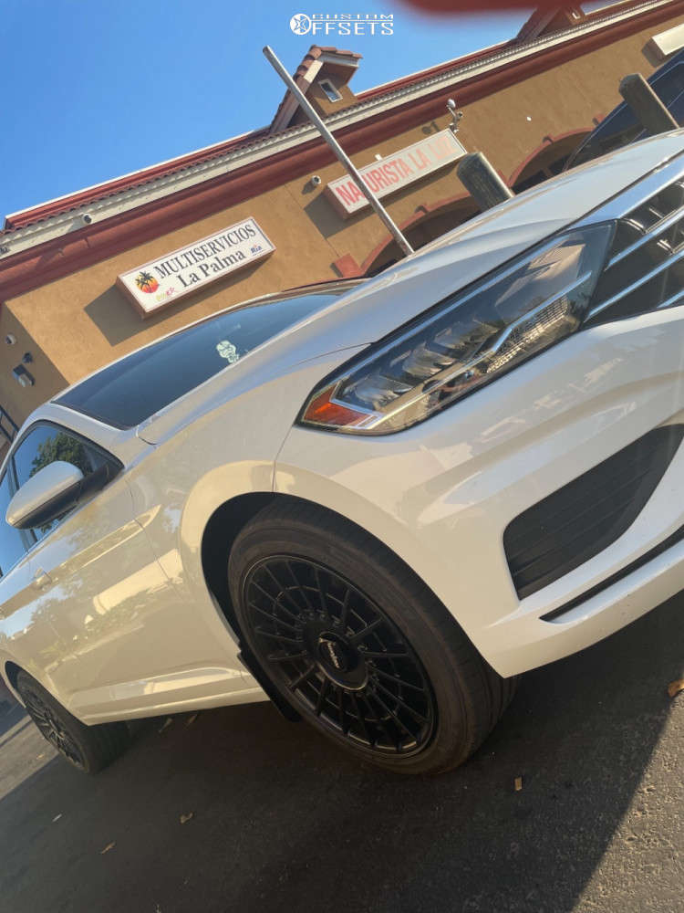 2019 Volkswagen Jetta with 18x8 45 Rotiform Las-r and 255/50R18 ...