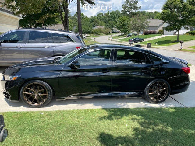 2018 Honda Accord with 19x8.5 35 Aodhan Aff7 and 245/40R19 Nexen 5000 ...