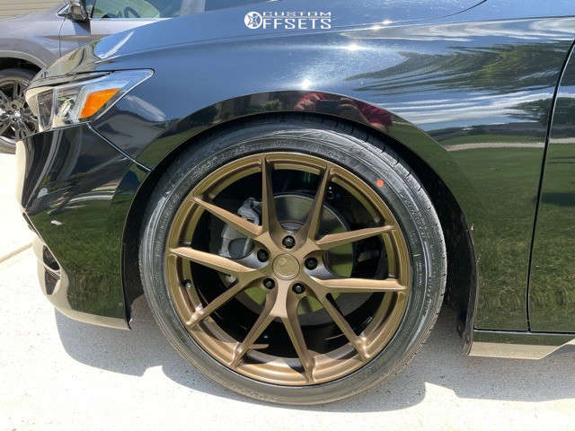 2018 Honda Accord with 19x8.5 35 Aodhan Aff7 and 245/40R19 Nexen 5000 ...