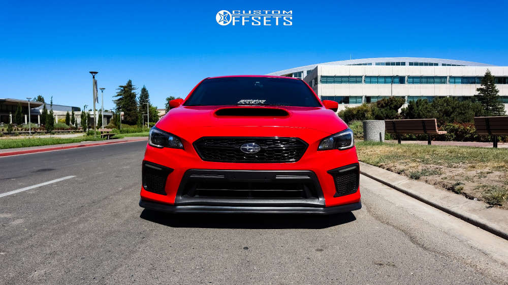 2020 Subaru WRX with 18x9.5 40 Enkei Nt03m and 255/35R18 Falken Azenis ...