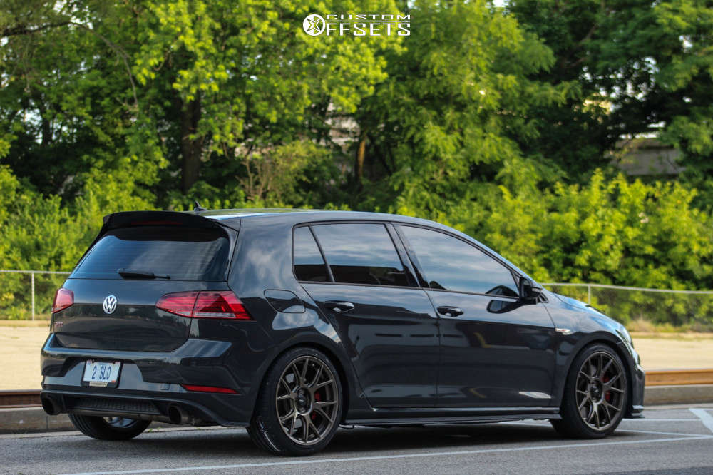 2019 Volkswagen GTI with 18x8.5 43 Konig Ampliform and 225/40R18 Toyo ...