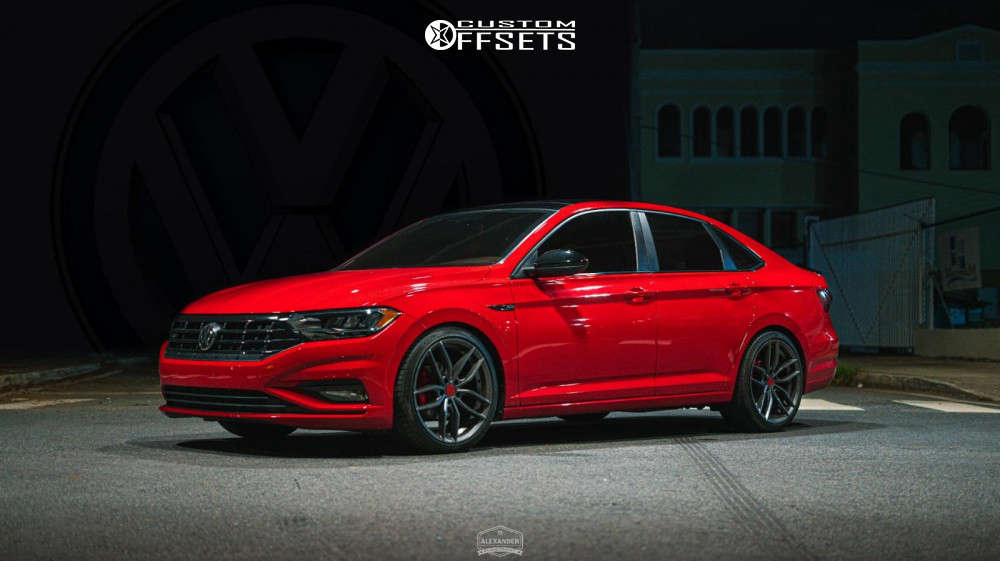 2019 Volkswagen Jetta with 19x8.5 42 Niche Vosso and 225/40R19 Petlas ...