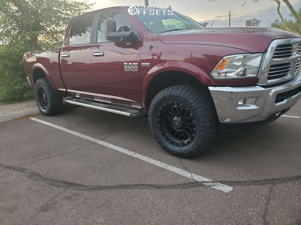 2017 Ram 2500 with 20x9.5 19 Icon Alloys Alpha and 35/12.5R20 Nitto ...