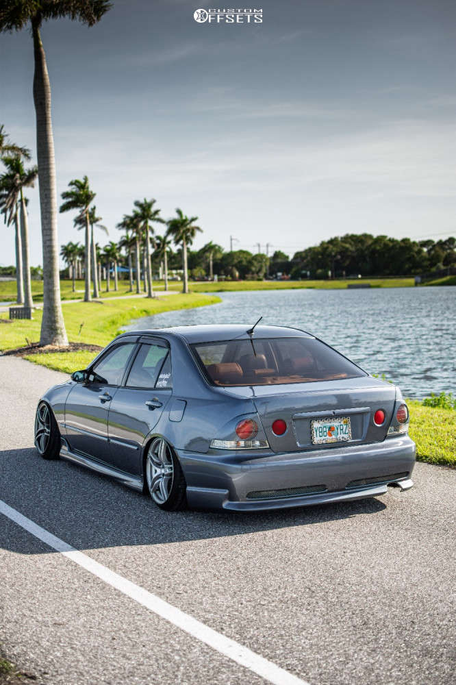 2005 Lexus IS300 with 17x9 22 Advan AVS Model V and 205/40R17 Accelera ...