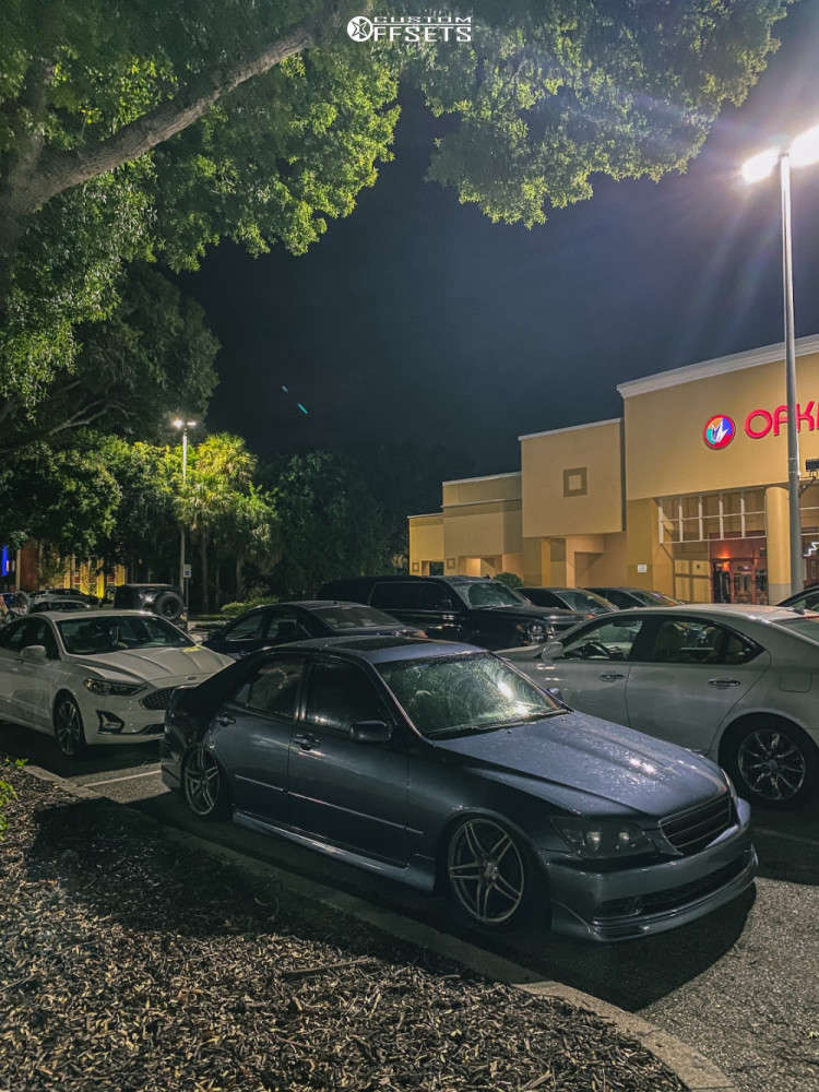 2005 Lexus IS300 with 17x9 22 Advan AVS Model V and 205/40R17 Accelera ...