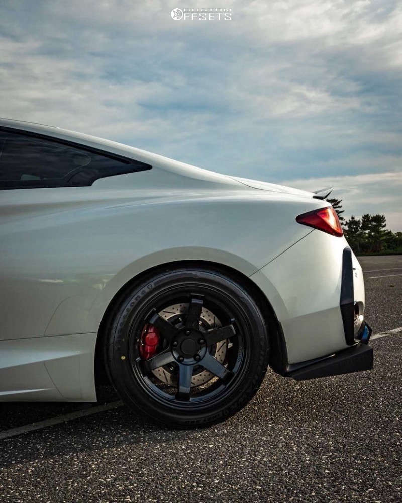 2017 INFINITI Q60 with 18x9.5 38 AVID1 AV6 and 275/40R18 Firestone ...