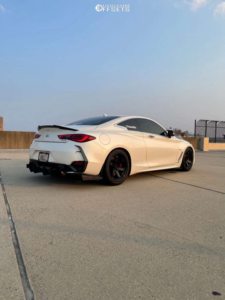 2017 INFINITI Q60 with 18x9.5 38 AVID1 AV6 and 275/40R18 Firestone ...