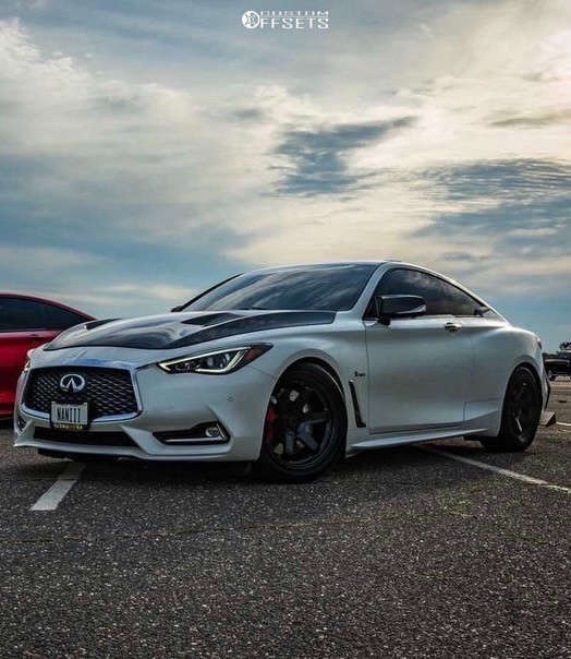 2017 INFINITI Q60 with 18x9.5 38 AVID1 AV6 and 275/40R18 Firestone ...