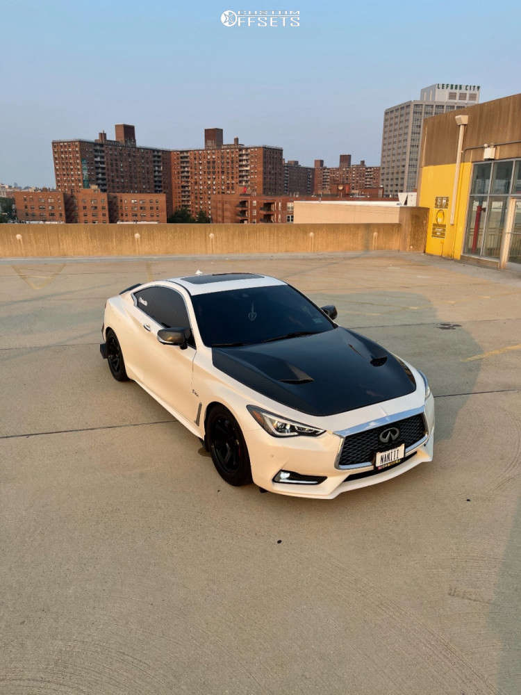 2017 INFINITI Q60 with 18x9.5 38 AVID1 AV6 and 275/40R18 Firestone ...