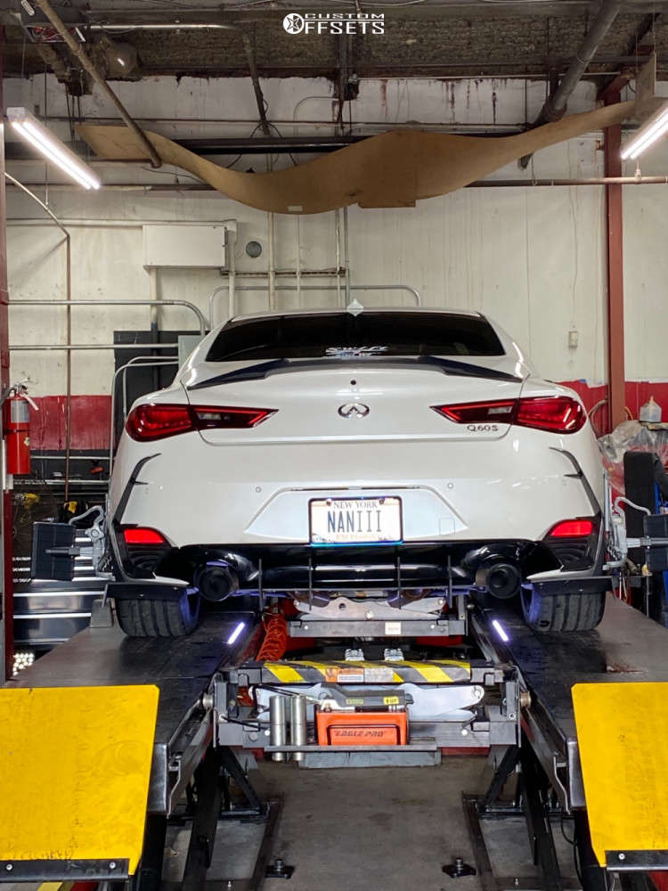 2017 INFINITI Q60 with 18x9.5 38 AVID1 AV6 and 275/40R18 Firestone ...