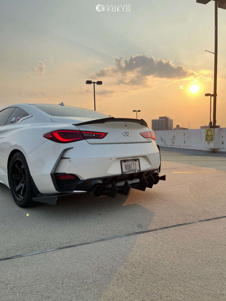 2017 INFINITI Q60 with 18x9.5 38 AVID1 AV6 and 275/40R18 Firestone ...
