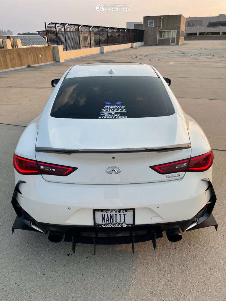 2017 INFINITI Q60 with 18x9.5 38 AVID1 AV6 and 275/40R18 Firestone ...