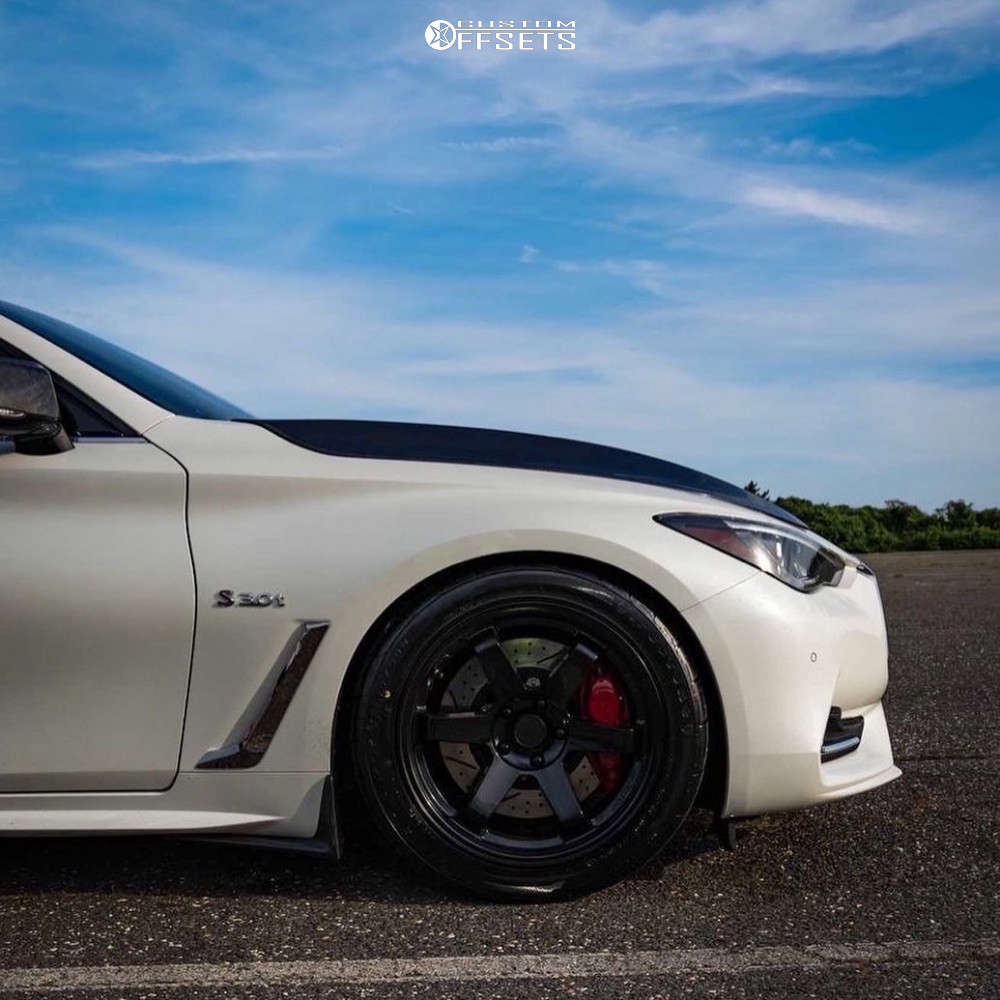 2017 INFINITI Q60 with 18x9.5 38 AVID1 AV6 and 275/40R18 Firestone ...