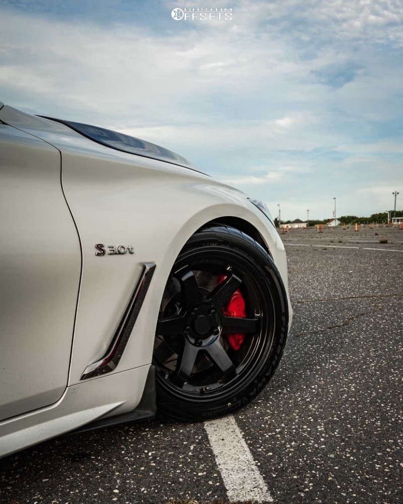 2017 INFINITI Q60 with 18x9.5 38 AVID1 AV6 and 275/40R18 Firestone ...