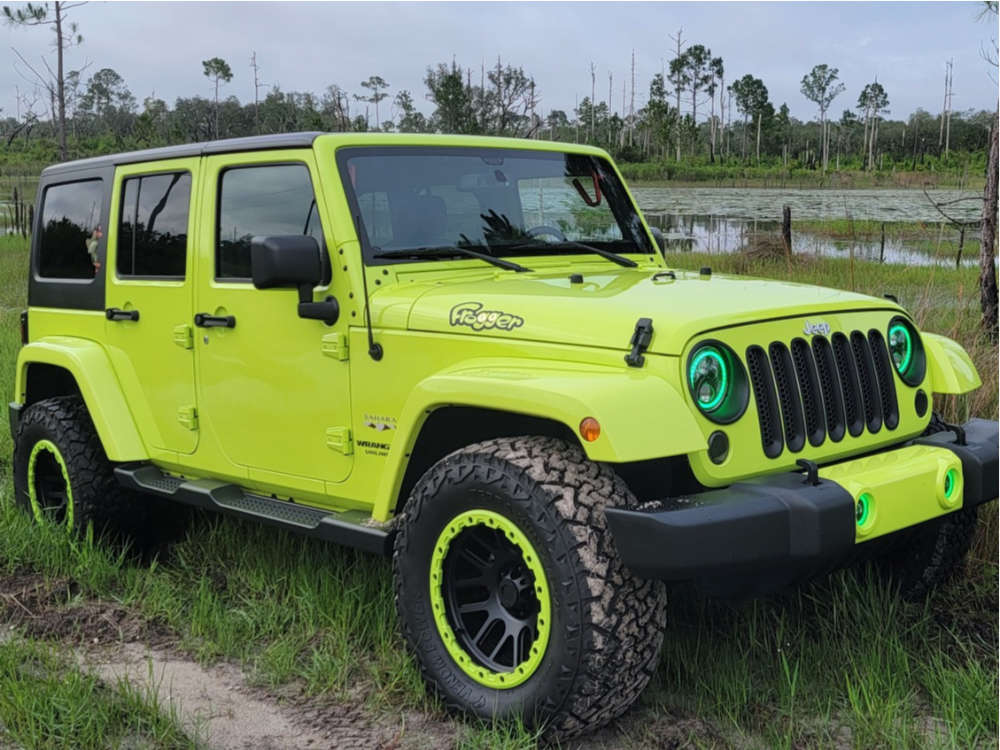 2016 Jeep Wrangler JK with 17x9 -12 Vision Nemesis and 33/12.5R17 Venom ...