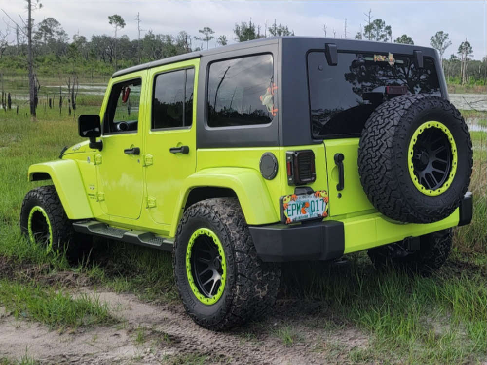 2016 Jeep Wrangler JK with 17x9 -12 Vision Nemesis and 33/12.5R17 Venom ...